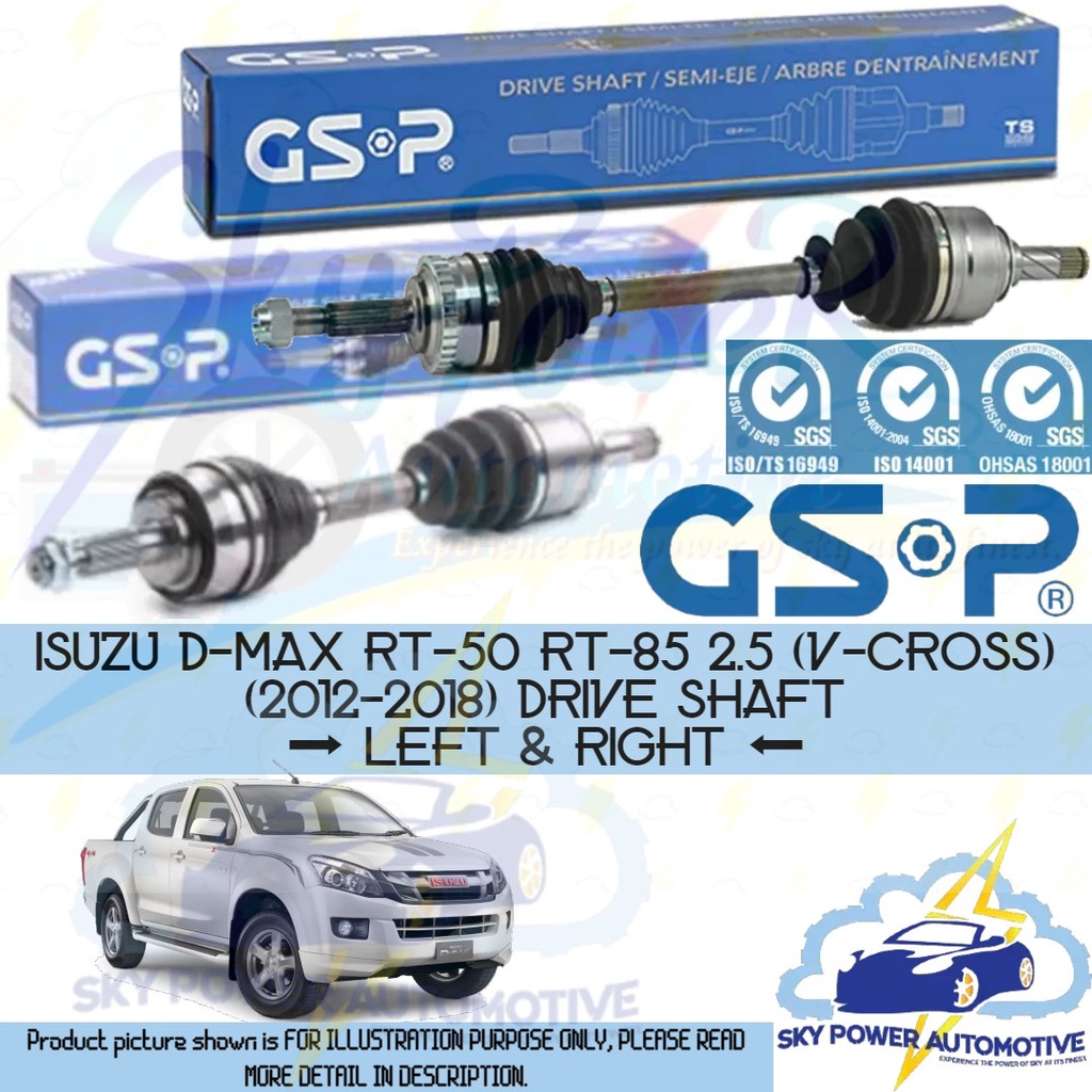 ISUZU D-MAX DMAX RT-50 RT50 RT85 2.5 V-CROSS VCROSS (2012-2018) ( AUTO ...