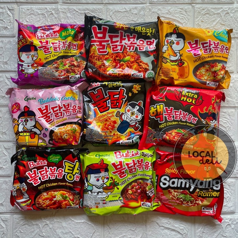Halal Samyang Noodles All Variants - Samyang Green Hot Chicken Ramen ...