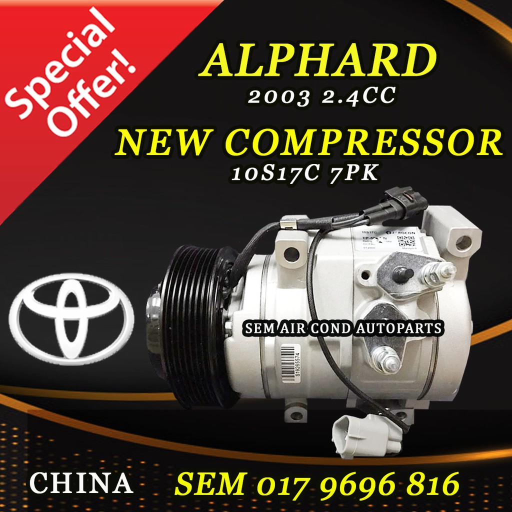 TOYOTA ALPHARD OLD MODEL 2003 2.4CC YEAR 10S17C 7PK NEW CHINA ...