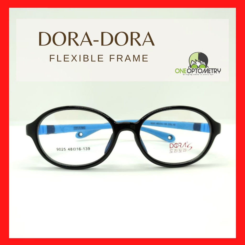 Bingkai Cermin Mata Dora-Dora Kids Frame / Flexible Frame / Code 9025 ...