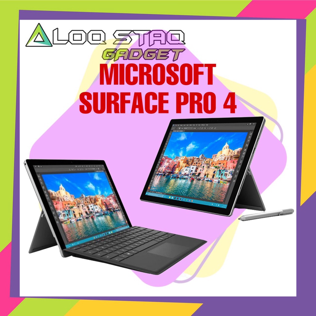 Microsoft Surface Pro 4 4+128GB Window 10 Tablet PC Tab, Pad | Shopee ...