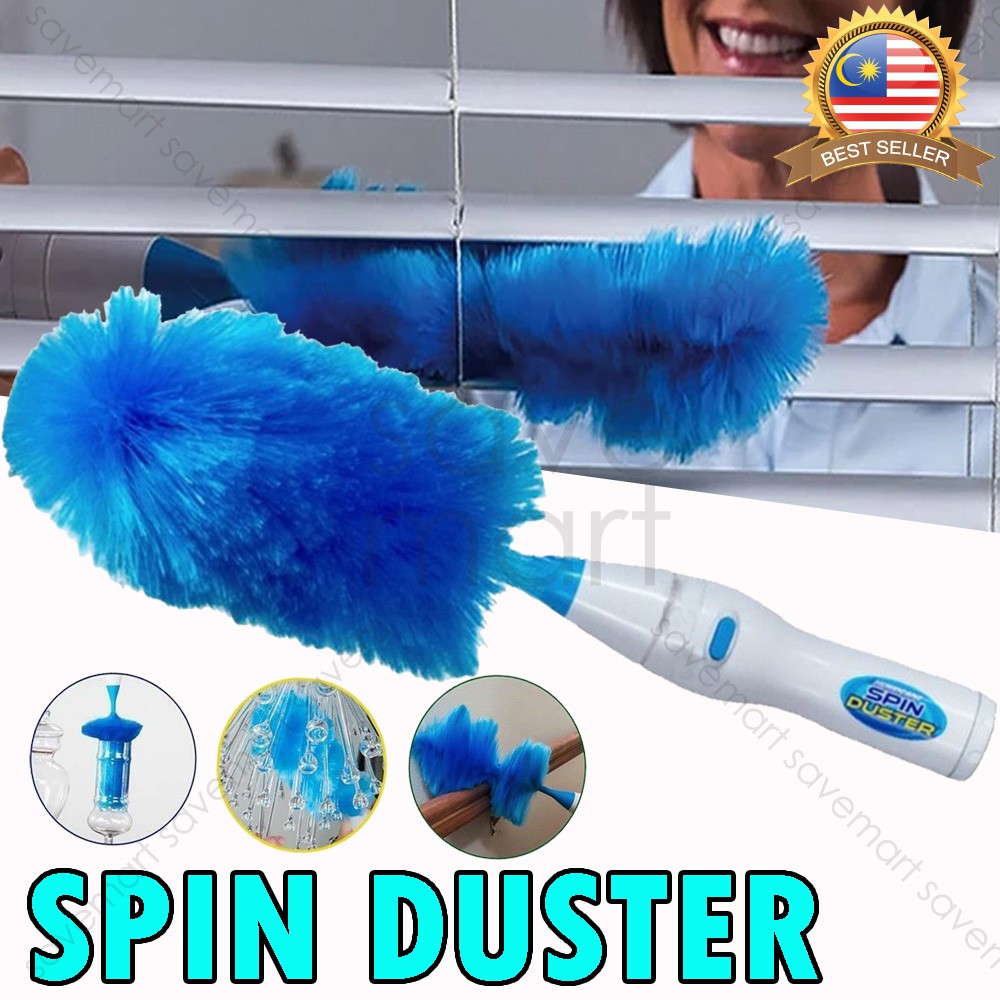 Spin Duster Motorized Dusting Brush Wand Feather Spinning/Pembersih ...
