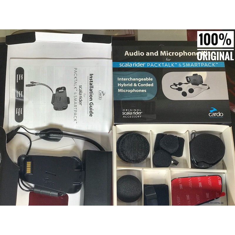 CARDO PACKTALK AUDIO & MICROPHONE KIT | Shopee Malaysia