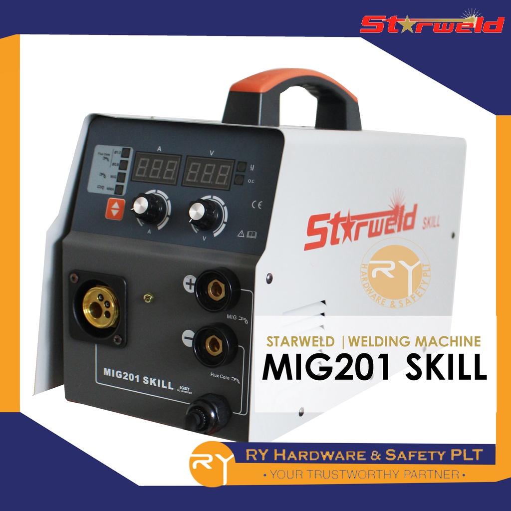 STARWELD WELDING MACHINE | MIG201SKILL | MESIN KIMPALAN MIG | Shopee ...