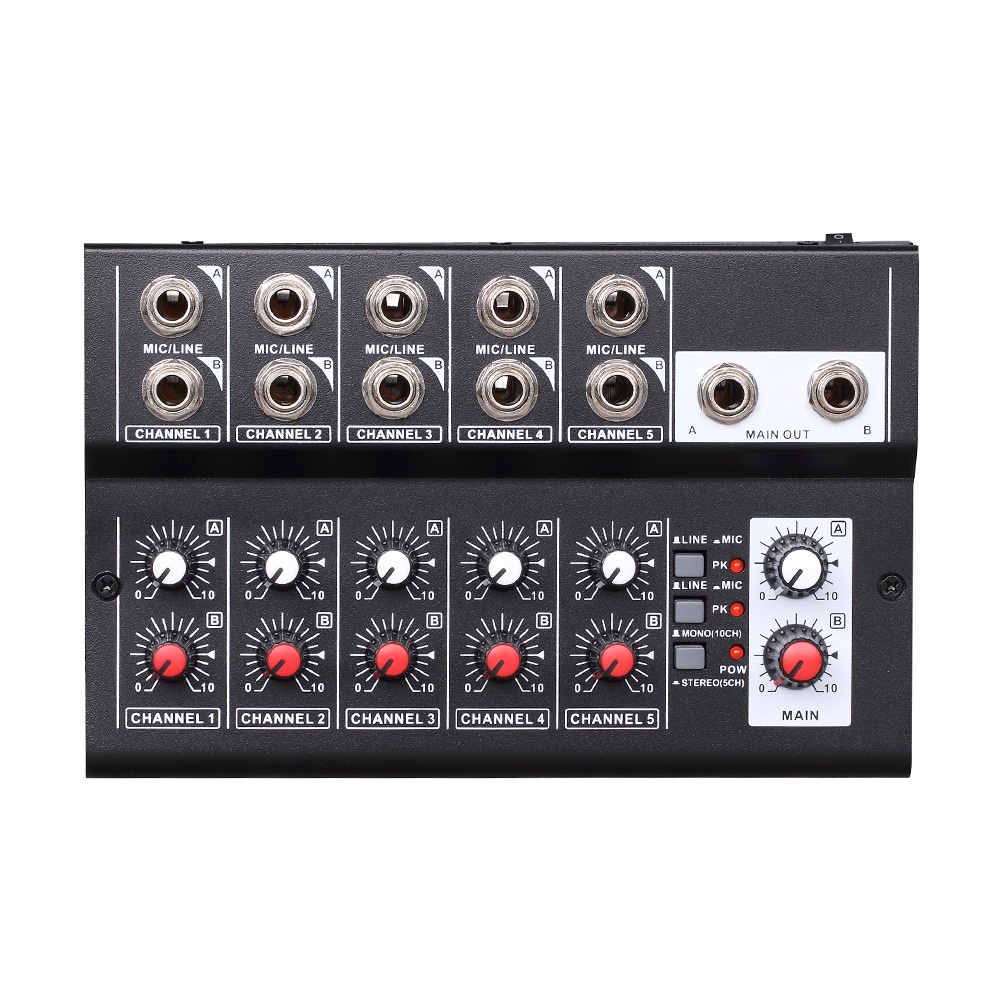MIX5210 10-Channel Mixing Console Digital Audio Mixer Stereo for ...