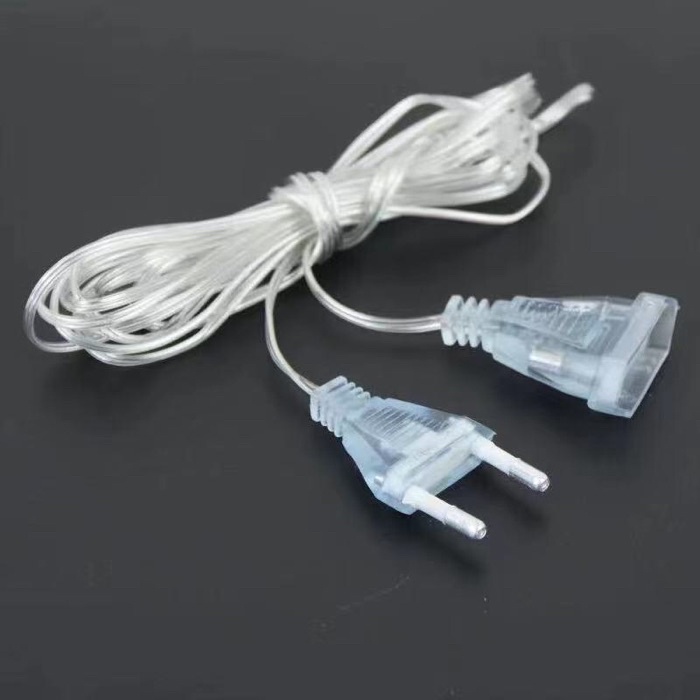 EU Plug 5meter Extension Cable AC240V Led Lantern String Chritmas Tree ...