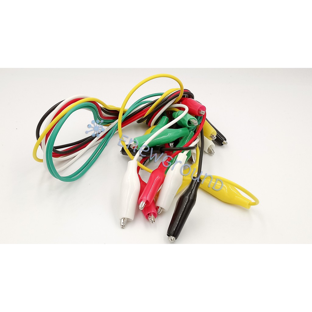 Crocodile clip wire (10 PCS, 50 cm, 28*24 mm head) | Shopee Malaysia