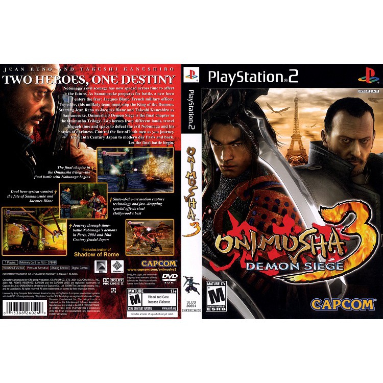 ONIMUSHA 3 [PS2 US : DVD5 1 Disc] | Shopee Malaysia