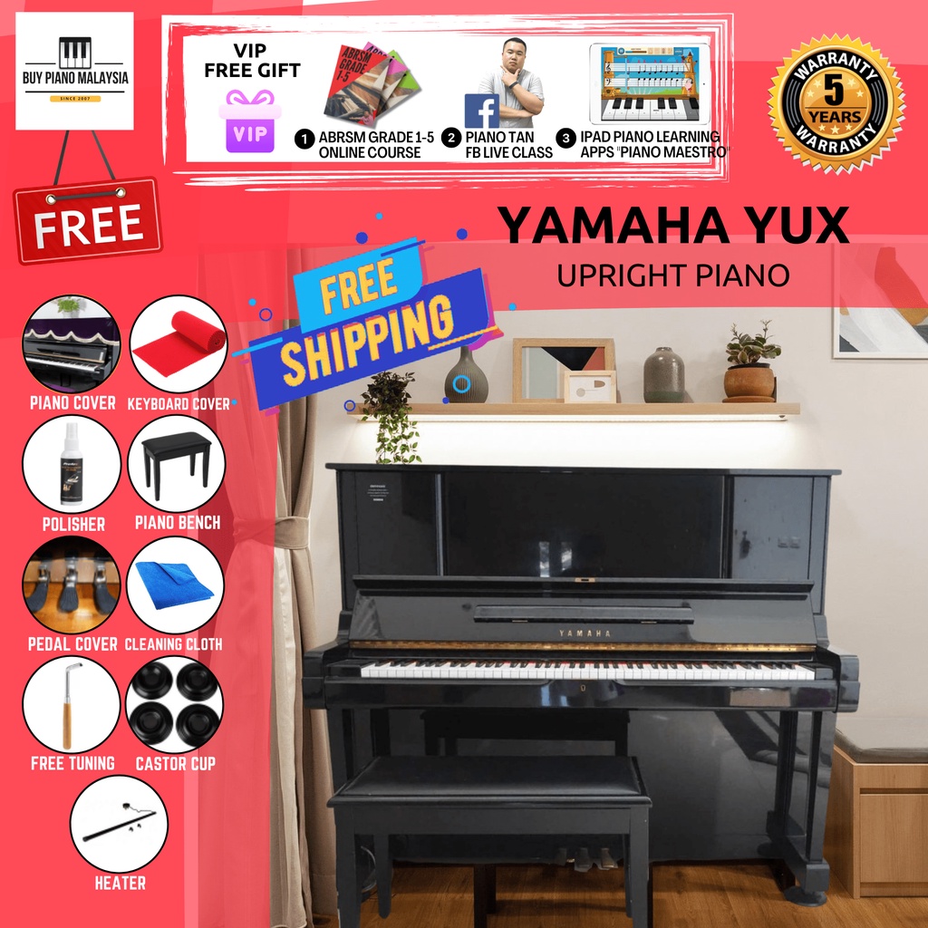Yamaha YUX Upright Piano (With Mystery Free Gift) | Shopee Malaysia