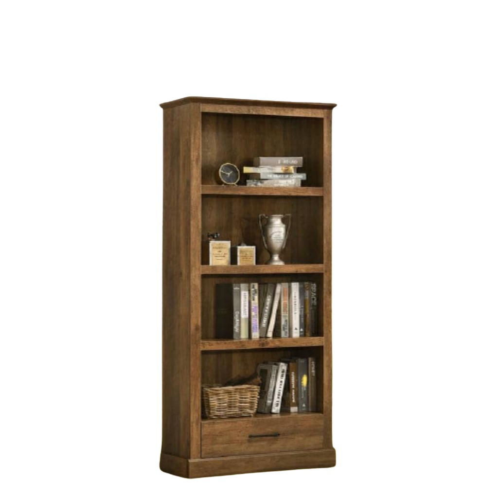 RYNO 4 Tier Bookshelf Drawer Book Rack Display Rack Display Cabinet ...