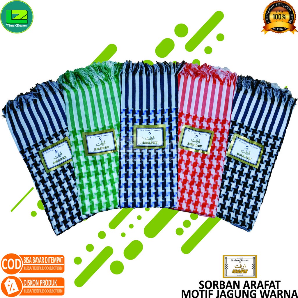ARAFAT ARABIC TURBAN WITH PREMIUM CORN MOTIF Serban Lelaki Dewasa ...