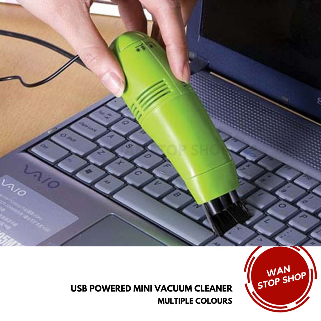 USB Mini Vacuum Keyboard Brush Cleaner Laptop Dust Cleaning Kit Desktop ...