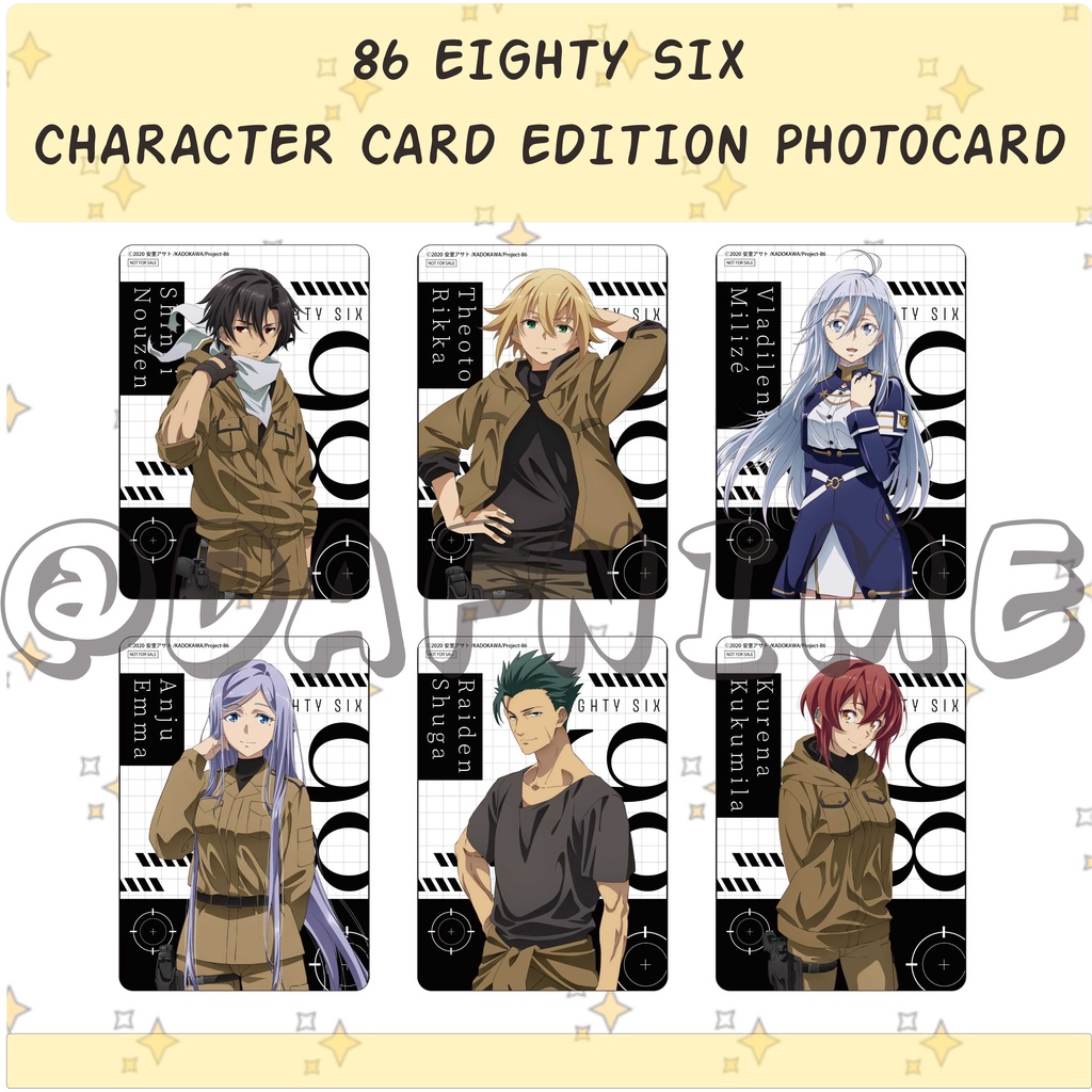 86 EIGHTY SIX CHARACTER CARD EDITION ANIME PHOTOCARD | Shopee Malaysia