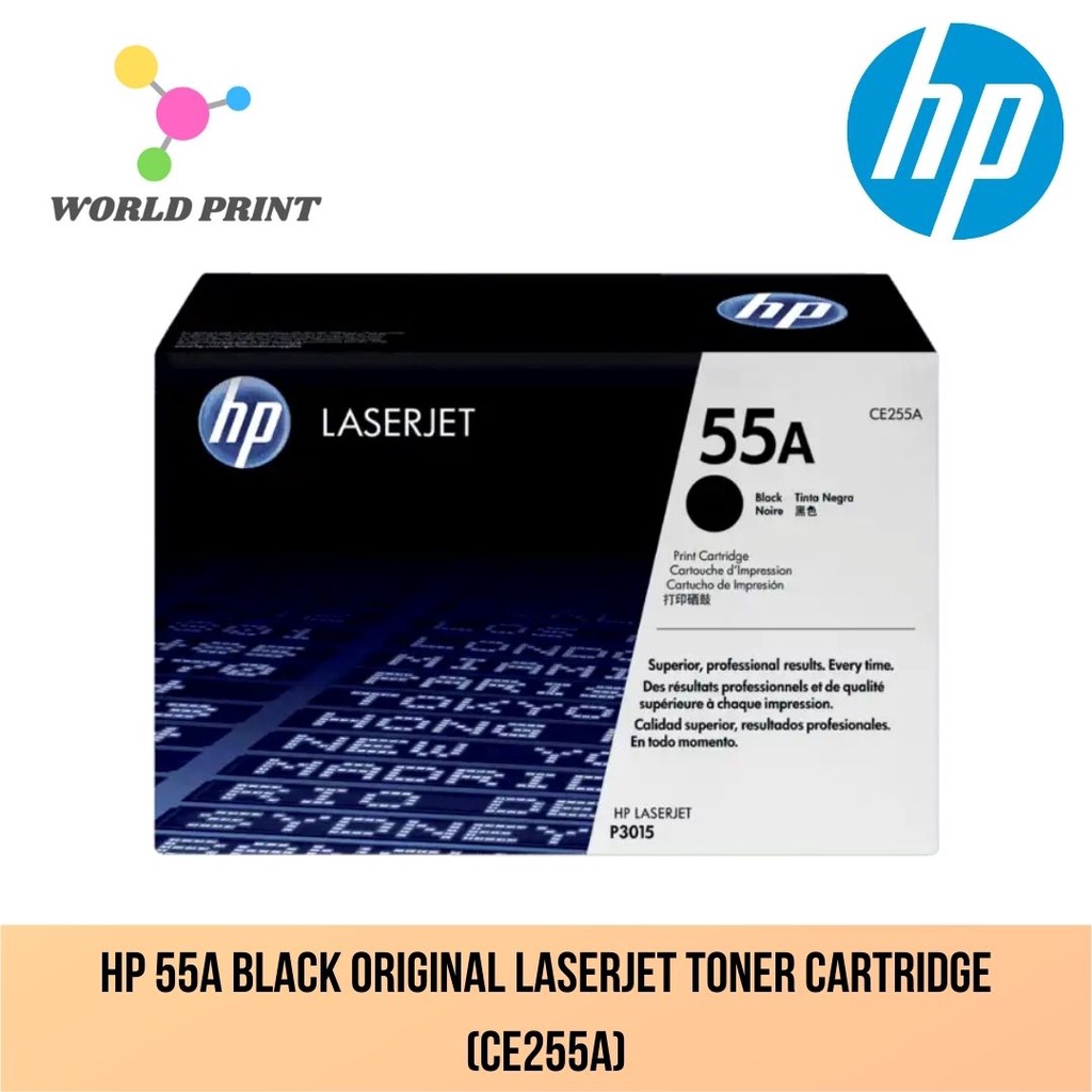 HP 55A Black Original LaserJet Toner Cartridge (CE255A) | Shopee Malaysia