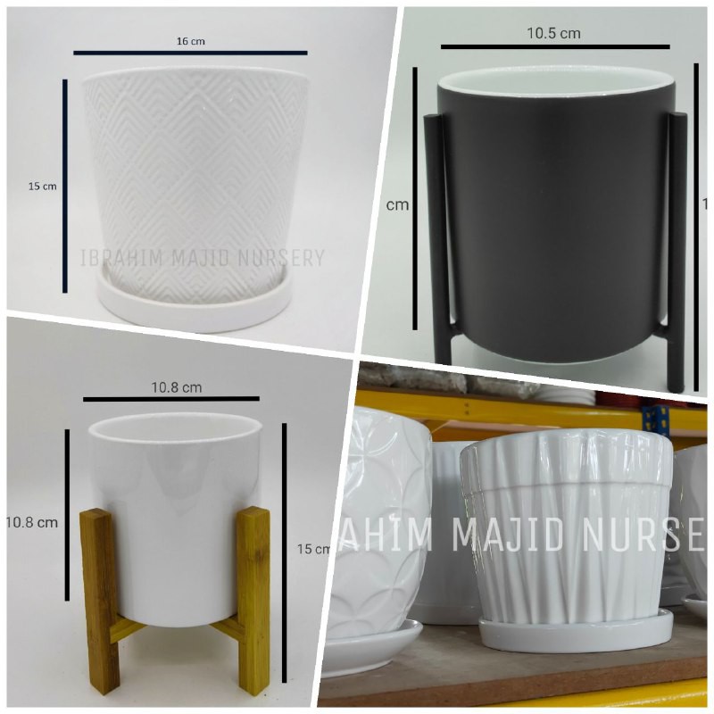 PASU PUTIH SERAMIK VASE INDOOR PLANT WHITE READYSTOCK | Shopee Malaysia