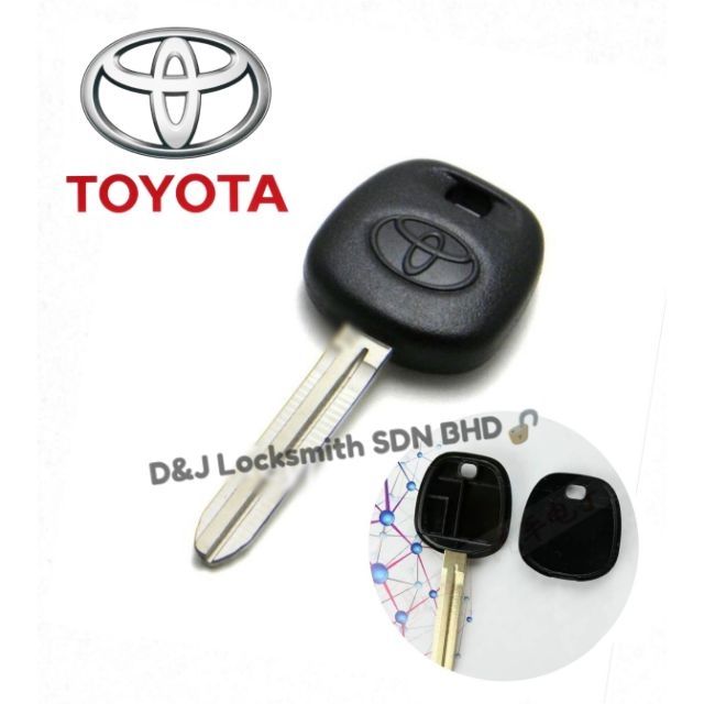 TOYOTA REPLACEMENT TRANSPONDER CHIP KEY CASE -Hilux, Hiace, Vios ...