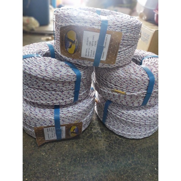 3mm..3.5mm&4mm 220 meters pp rope rainbow colour tali pp (polypropylene ...