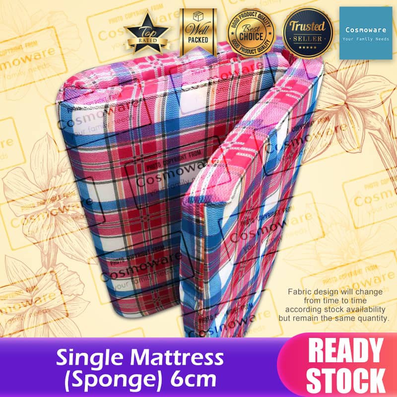 Single Mattress B (6 cm) (Sponge) / Tilam Single B (6cm) – Ringan ...