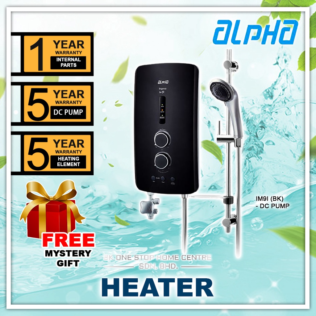 (Authorised Dealer) Alpha IM-9i Instant Water Heater Standard Shower Set with DC Pump | Shopee ...