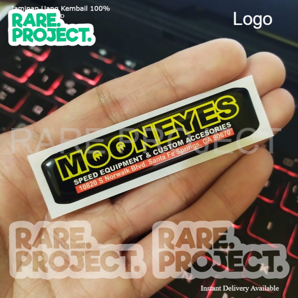 Mooneyes Sticker ESP Embossed Flexible Replacement Sticker ESP Sticker ...