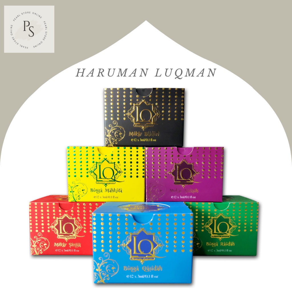 Haruman Luqman LQ Perfume (3ml per botol) 1 box FREE GIFT | Shopee Malaysia
