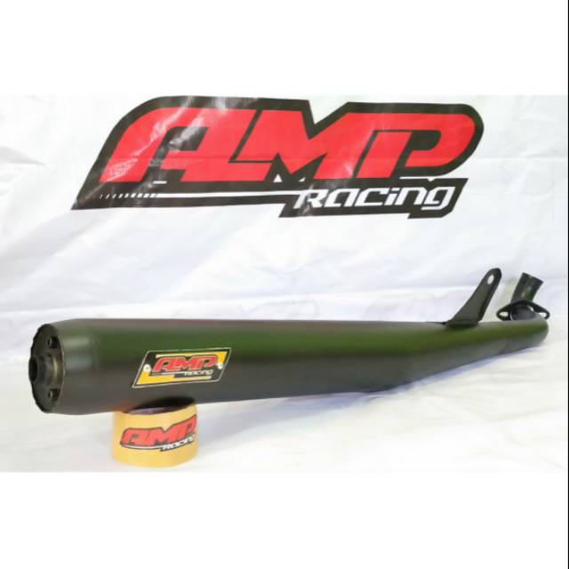 HITAM Yamaha ALFA exhaust - Matte black Yamaha ALFA racing standard ...