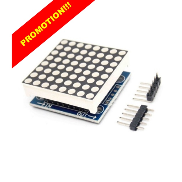 NEW CHEAPEST MAX7219 DOT MATRIX MODULE 8x8 SENSOR MODULE ARDUINO RASPBERRY PI RPI ROBOTIC ...