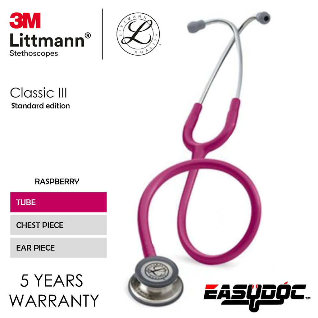 3M Littmann Classic III (Raspberry Tube Standard-Finish) | Shopee Malaysia
