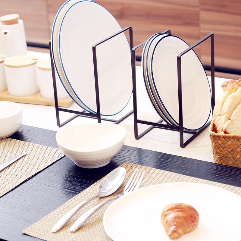 Rak Pinggan Mangkuk Besar Kecil / Rak Besi Periuk Rak Dapur Mudah Alih ...