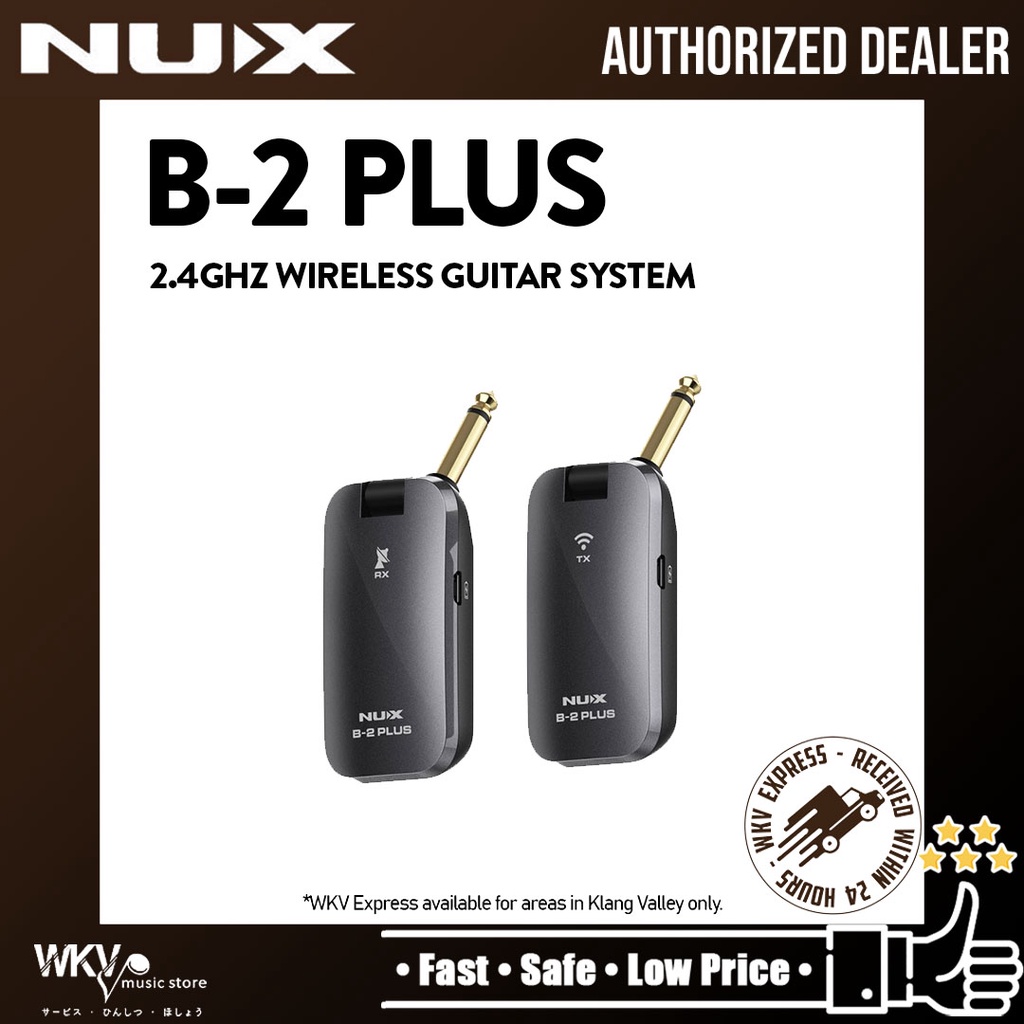 NUX B-2 PLUS 2.4GHz Guitar and Bass Wireless System (B2 / B2PLUS) | Shopee Malaysia