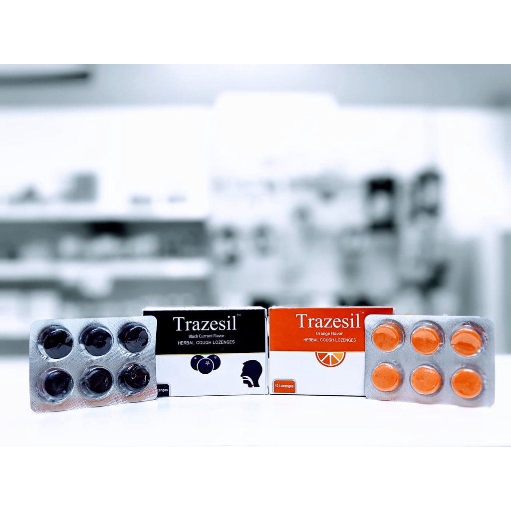 TRAZESIL ORANGE/BLACKCURRANT FLAVOR 12 LOZENGES ( BATUK&SAKIT TEKAK ...