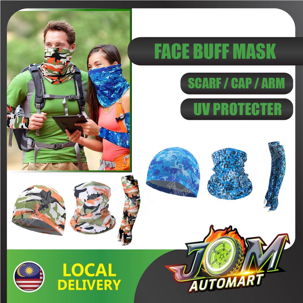 Arm Sleeve Band Scarf Hand Sock Sarung Tangan Lengan Pancing UV ...