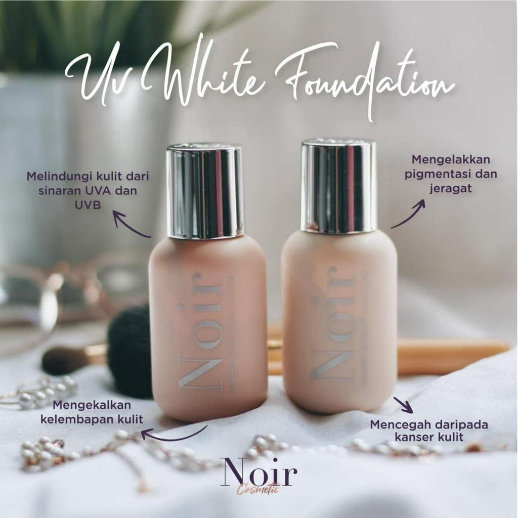 ORIGINAL | NOIR UV WHITE FOUNDATION SUNSCREEN SPF50 FOUNDATION | Shopee ...