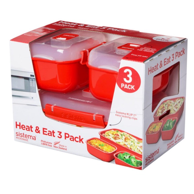 Sistema Microwave Heat & Eat Tupperware - 3 Pack | Shopee Malaysia