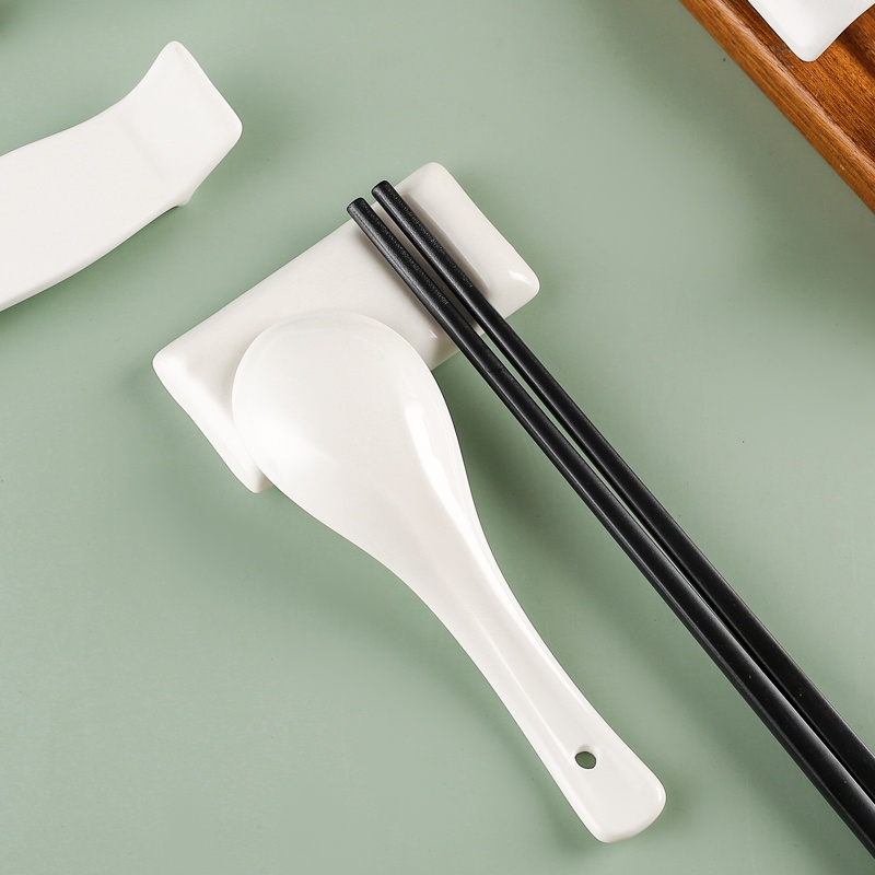 White Plain Ceramic Chopstick Holder | Shopee Malaysia