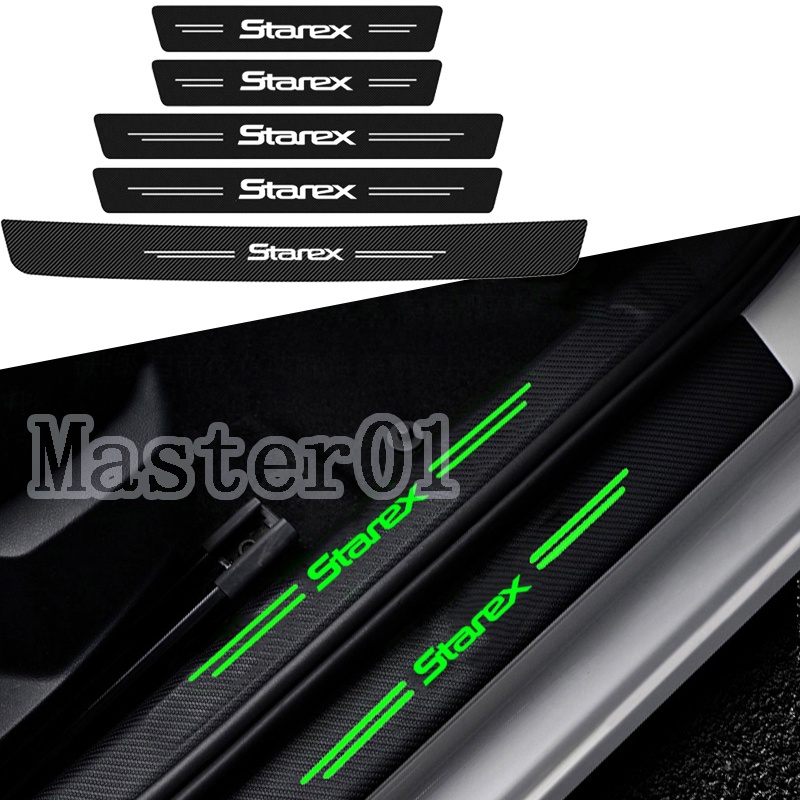 Carbon Fiber Car Door Sill Threshold Tape Anti Kick Decals for Hyundai ...