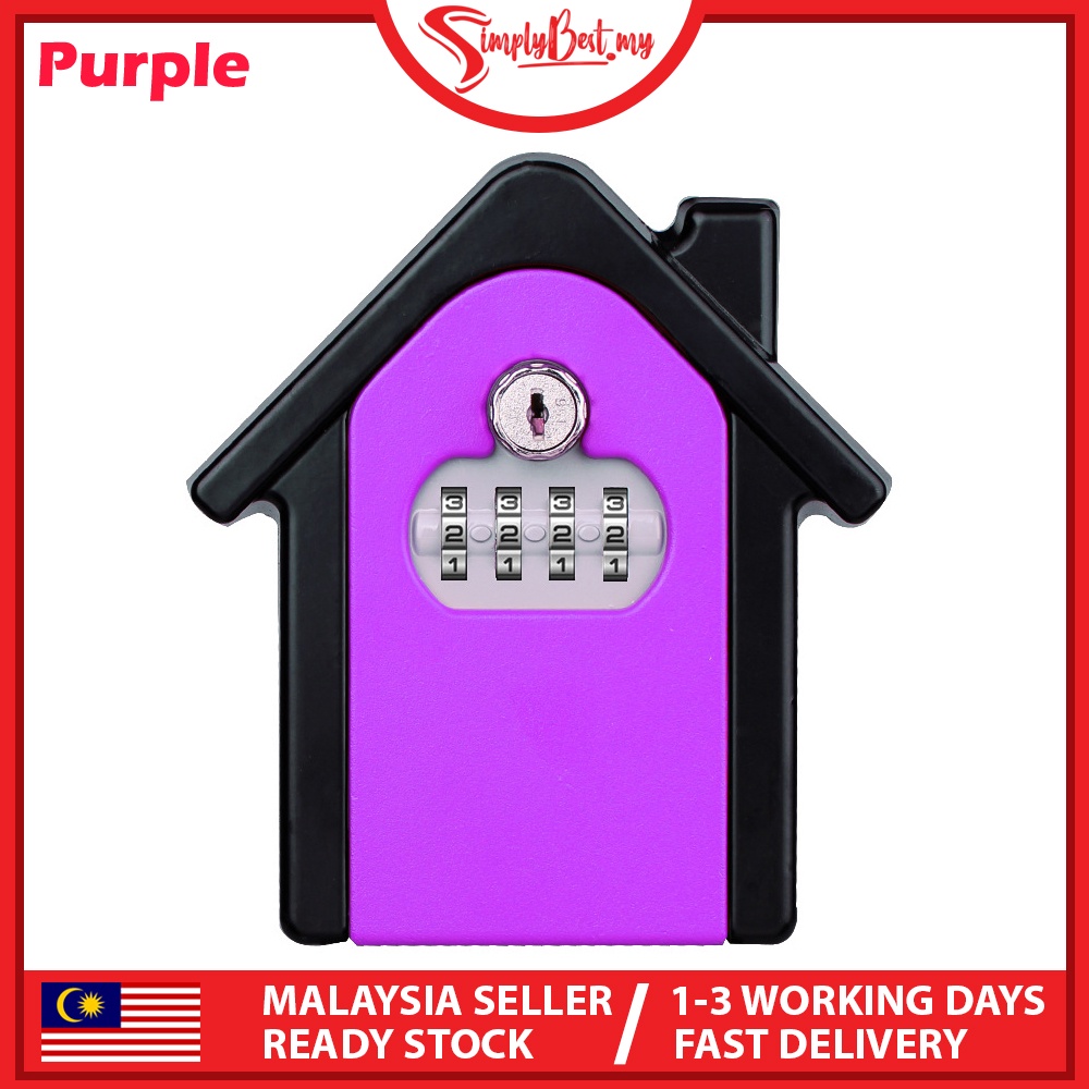 SIMPLYBEST Large Two Way Wall Mount Key Passcode Lock Key Storage Safe ...