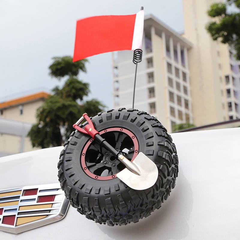 Small Spare Tire Trunk Mini Tire Car Spare Tire off-Road Antenna Stereo ...
