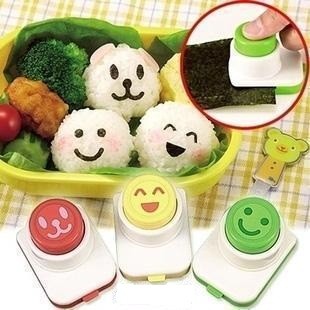 KW008 Sushi Maker Onigiri Bento DIY Smiley Face Nori Punch Laver ...