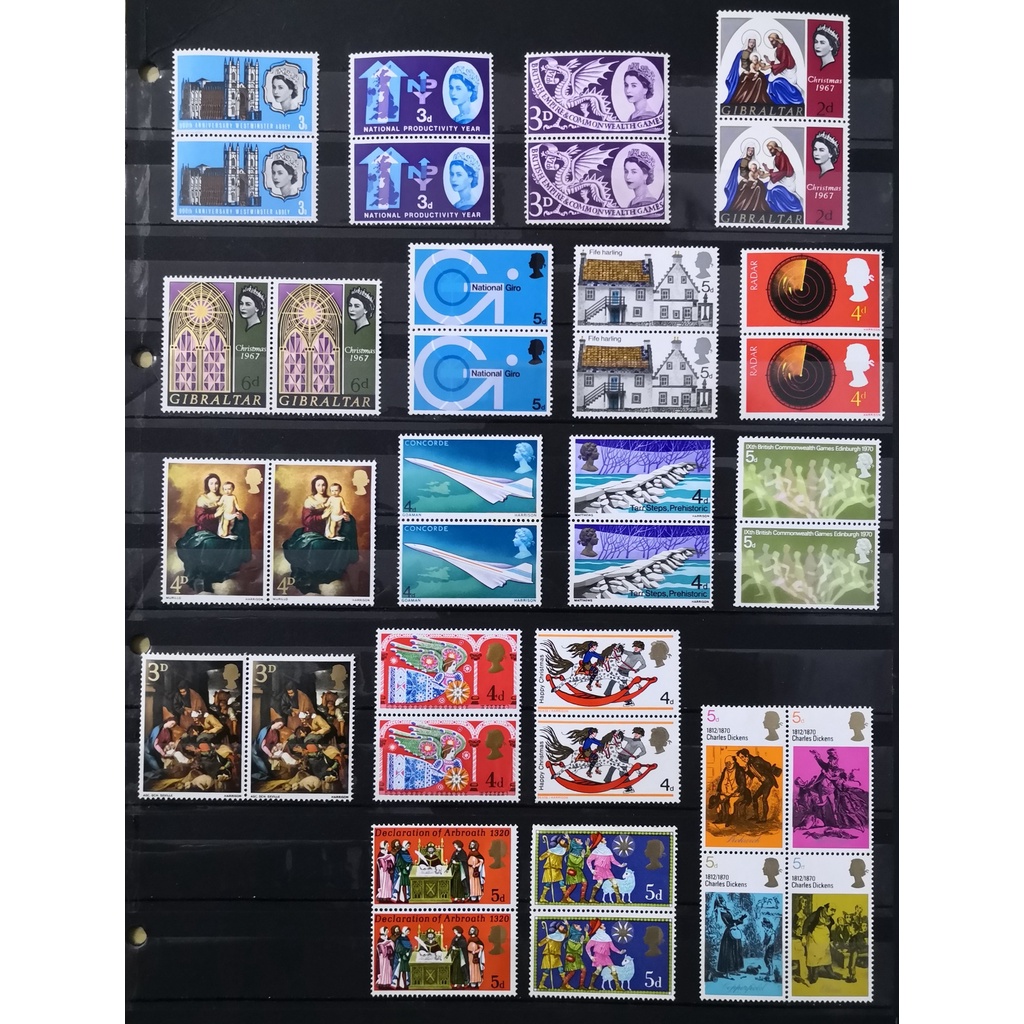 [STM 346] England Mint Stamp Collection (MNH) stamp/setem - B/2, B/4, B ...