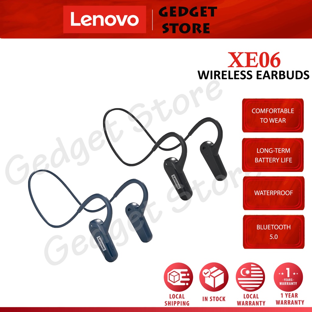 Lenovo XE06 Wireless BT5.0 Headphones Painless Hanging Earphone with ...