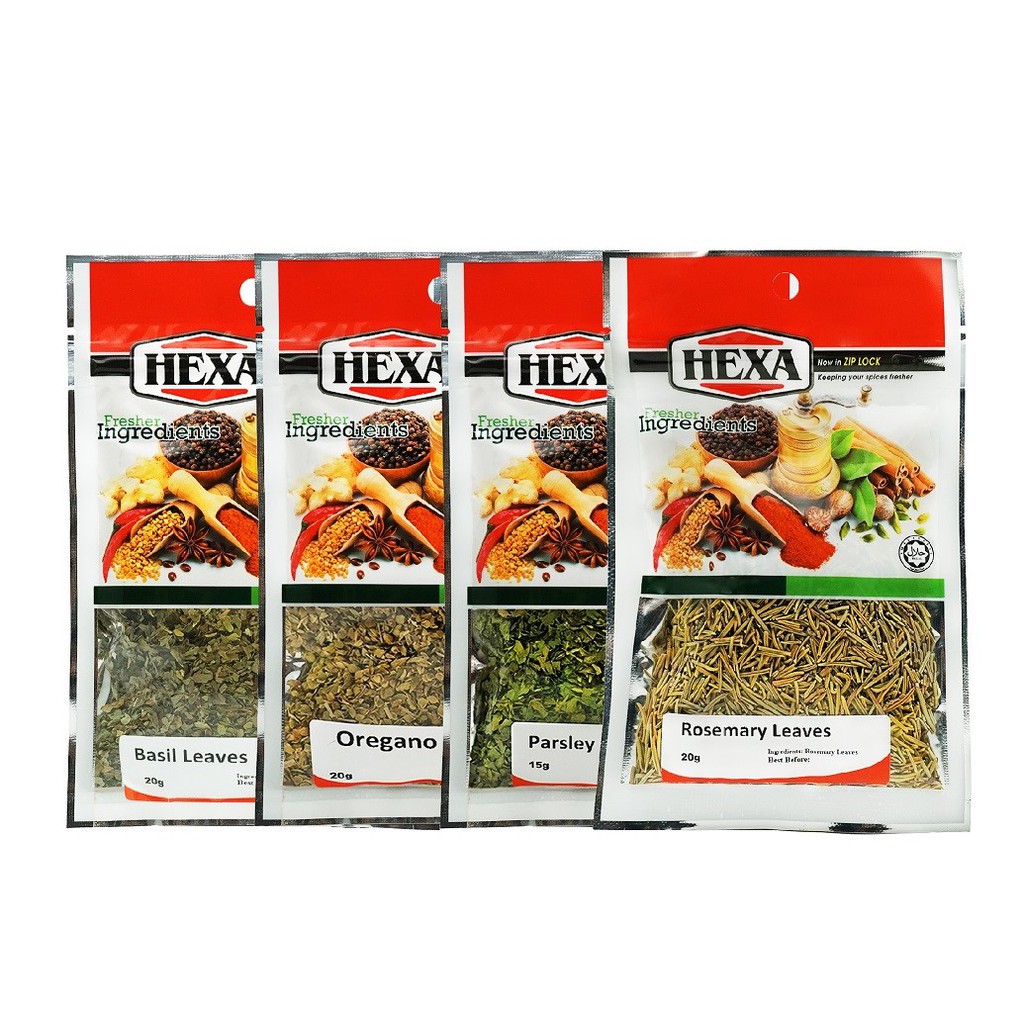 HEXA Italian 4 in 1 Refill SET Dried Oregano Parsley Rosemary Basil ...