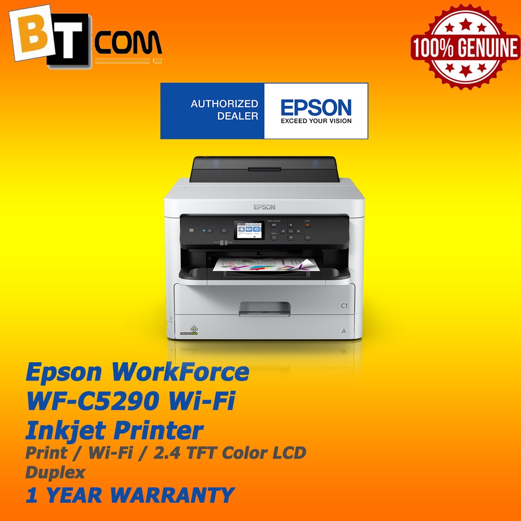 Epson WorkForce Pro WF-C5290 Wi-Fi Inkjet Printer with Duplex | Shopee Malaysia