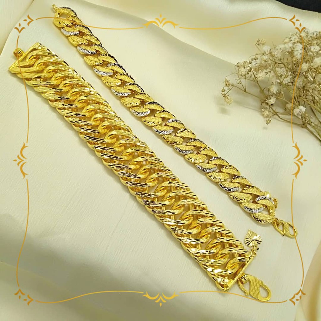 Gelang Tangan Lipan Gold & Gelang Tangan Mix Original Emas Bangkok ...