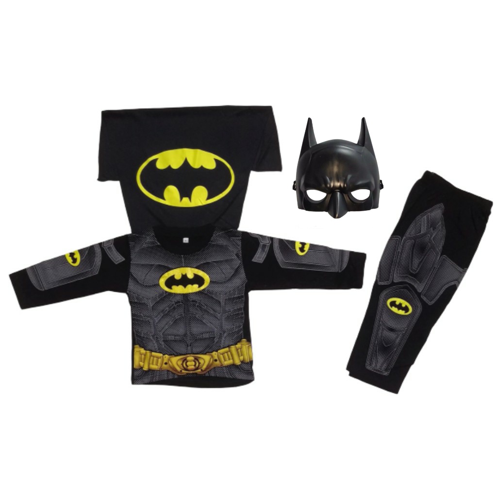 Superhero Batman Wings Boys Clothes Costumes Get Masks | Shopee Malaysia
