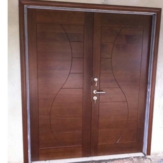 Pintu Kayu Utama Kembar Depan Rumah (Full Solid Core) Wooden Door ...