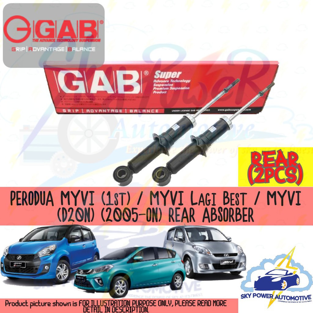 PERODUA MYVI (1st) (D13G/D73A) / MYVI LAGI BEST (D54T) / MYVI (D20N) (2005-ON) GAB SUPER GAS ...