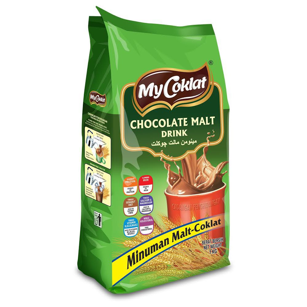 MyCoklat Chocolate Malt Drink / Minuman Coklat Malt 1kg | Shopee Malaysia