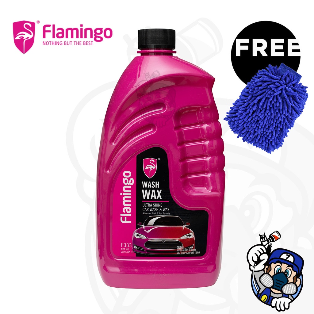 FLAMINGO Wash Wax (2L) - Free Wash Mitt (Limited Time Offer) | Shopee ...
