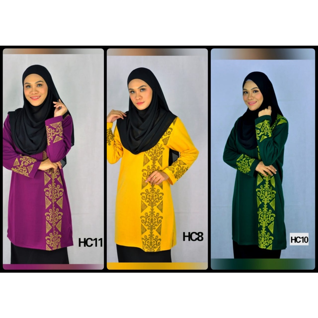 NEW DESIGN!!! Baju Muslimah Cotton - Code HC | Shopee Malaysia